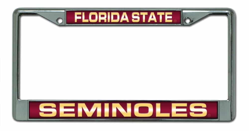 Florida State Seminoles Laser Cut Chrome License Plate Frame - Detroit ...