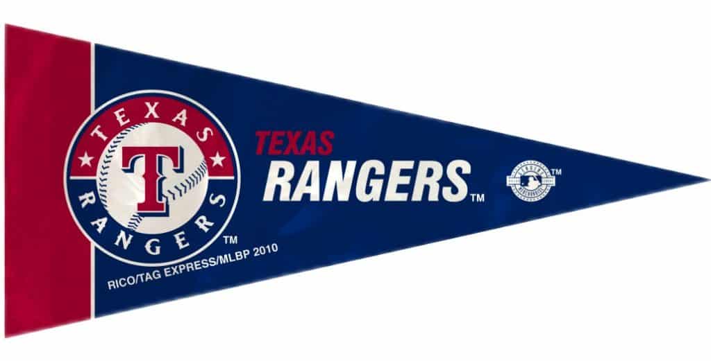 Texas Rangers Mini Pennants - 8 Piece Set - Detroit Game Gear