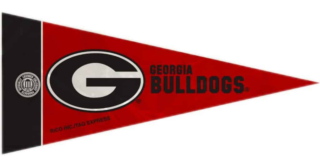 Georgia Bulldogs Mini Pennants - 8 Piece Set - Detroit Game Gear