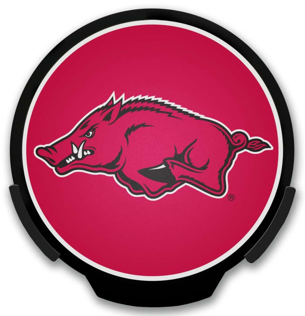 Arkansas Razorbacks Light Up POWERDECAL - Detroit Game Gear
