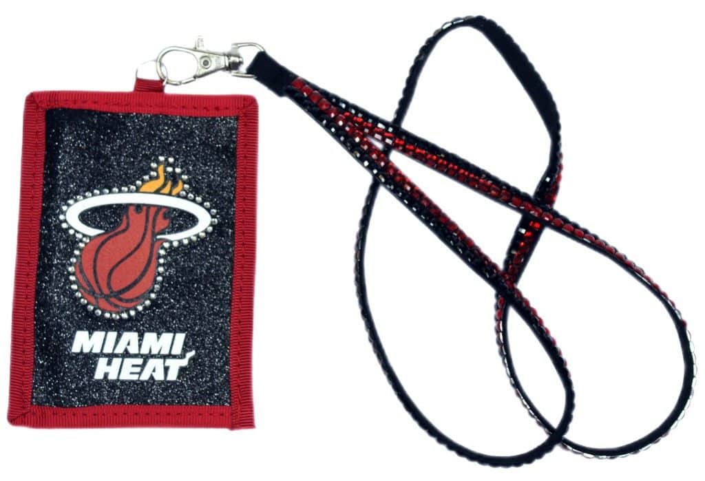 Miami Heat Beaded Lanyard Wallet - Detroit Game Gear