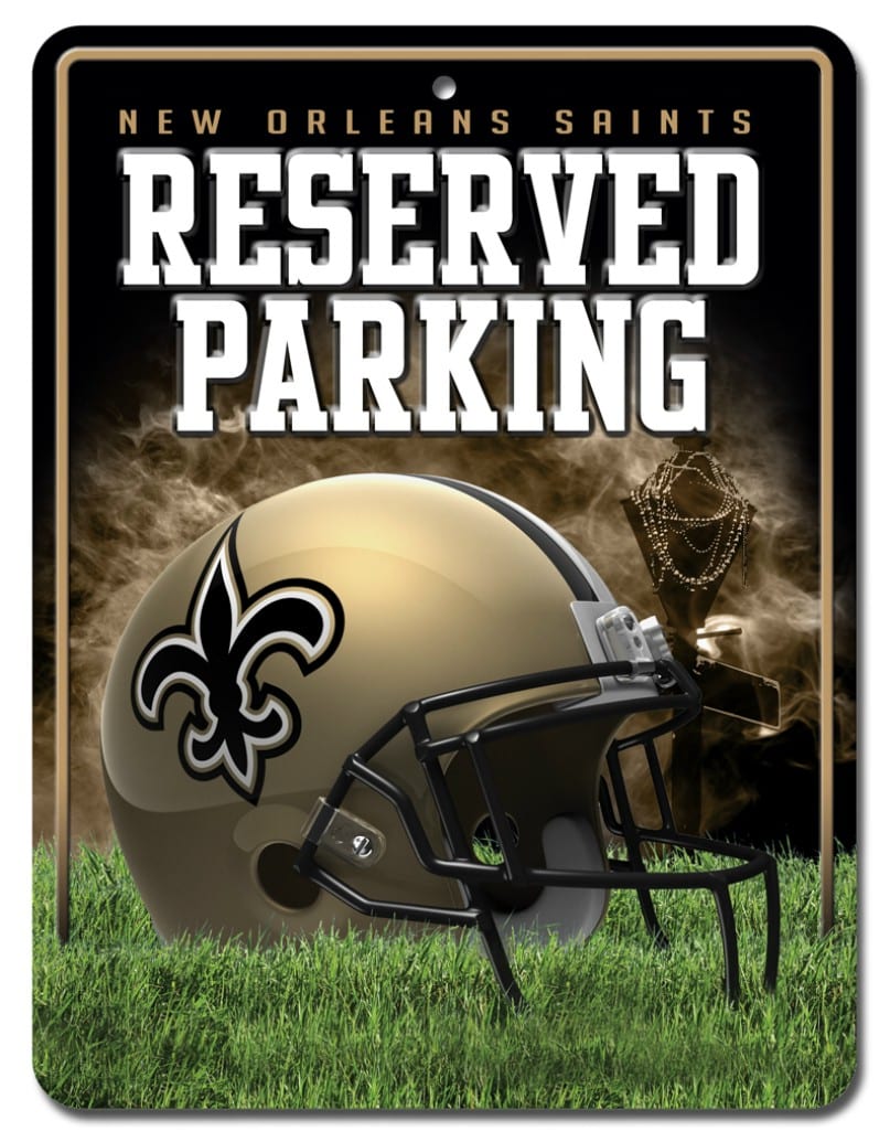 New Orleans Saints Metal Parking Sign - Detroit Game Gear