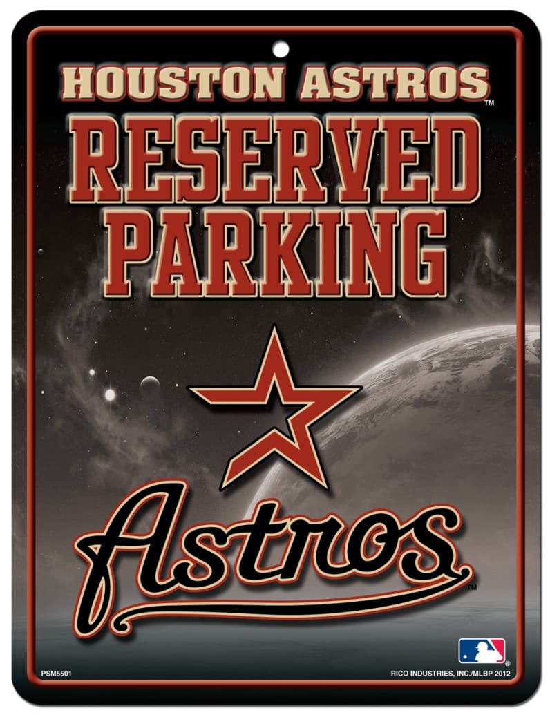 Houston Astros Metal Parking Sign - Detroit Game Gear