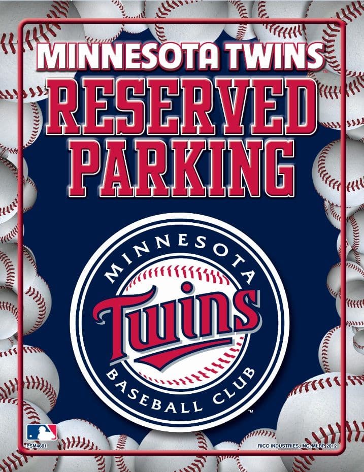 Minnesota Twins Metal Parking Sign - Detroit Game Gear