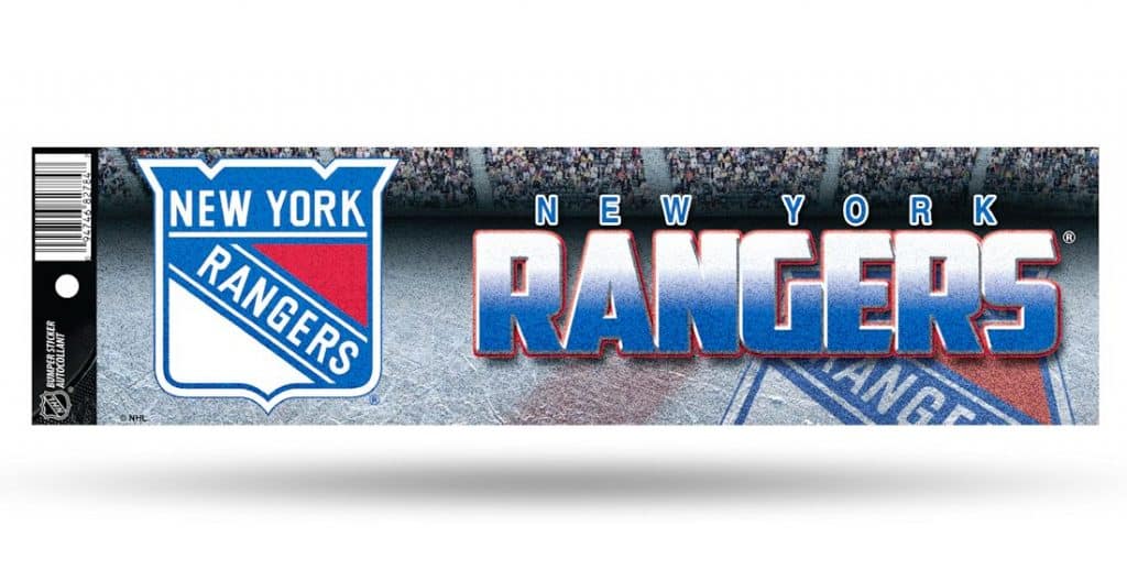 New York Rangers Bumper Sticker - Glitter - Detroit Game Gear