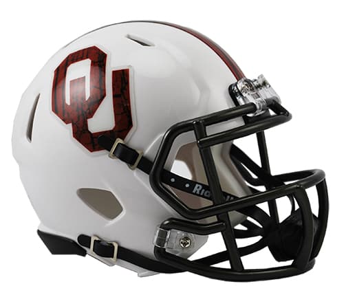 Oklahoma Sooners Speed Mini Helmet - Alternate "Bring The Wood ...