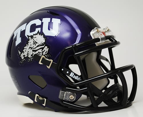 TCU Horned Frogs Speed Mini Helmet - Detroit Game Gear