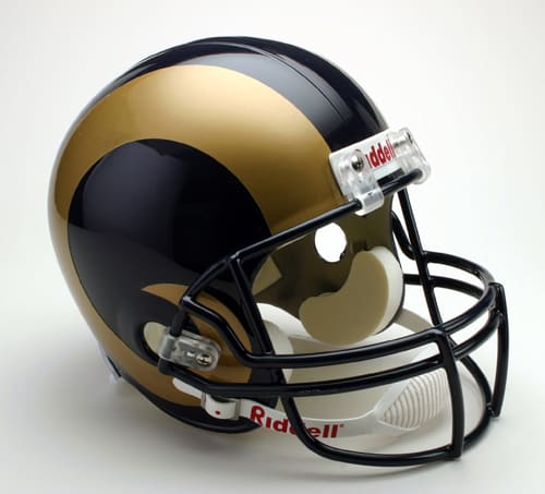 St. Louis Rams Riddell Deluxe Replica Helmet - Detroit Game Gear