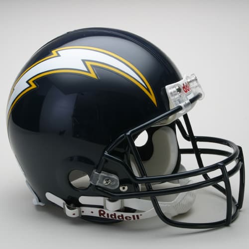 San Diego Chargers 1988-2006 Throwback Pro Line Helmet - Detroit Game Gear