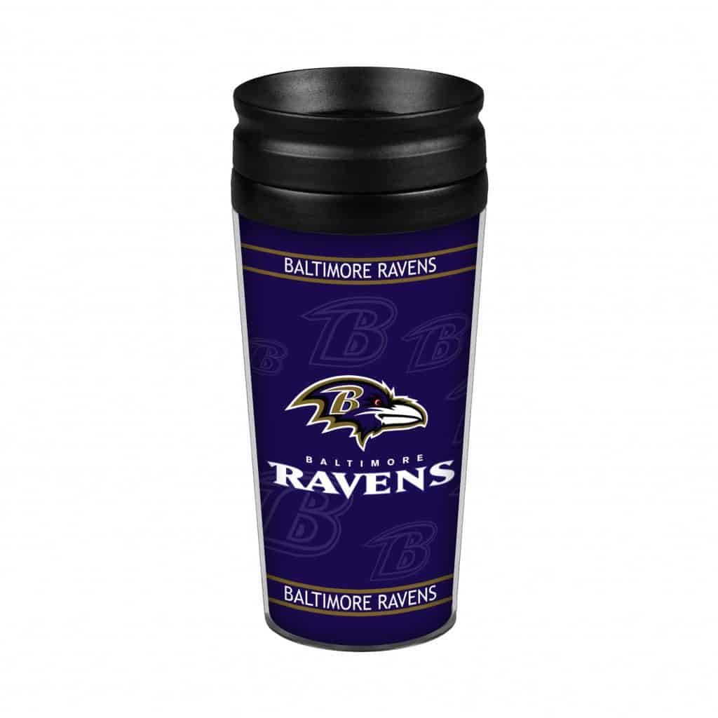 Baltimore Ravens 14oz. Full Wrap Travel Mug - Detroit Game Gear