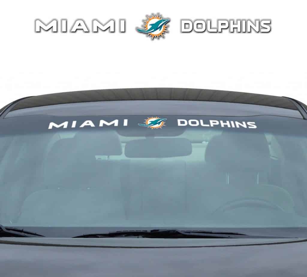 Miami Dolphins 35"x4" Windshield Decal - Detroit Game Gear