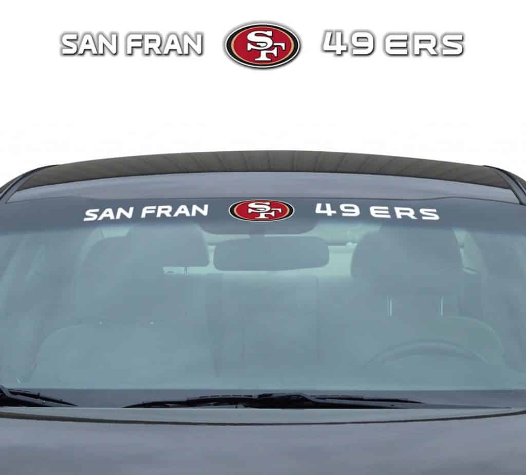 San Francisco 49ers 35"x4" Windshield Decal - Detroit Game Gear