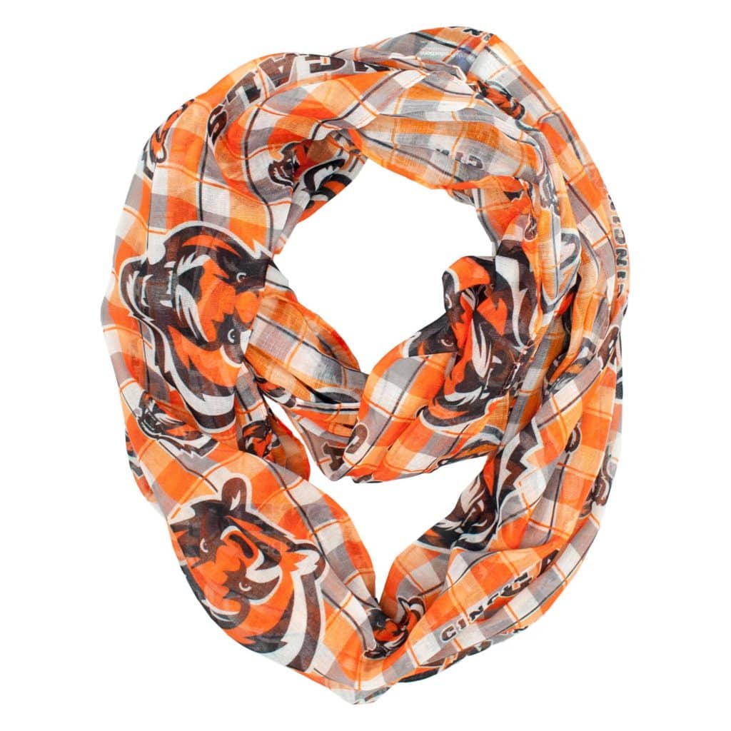 Cincinnati Bengals Infinity Scarf - Plaid - Detroit Game Gear
