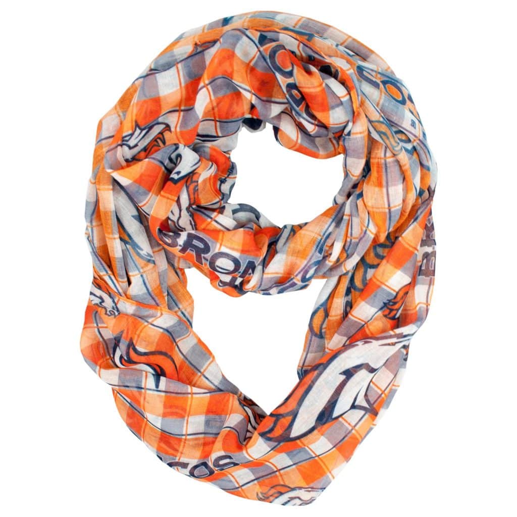 Denver Broncos Infinity Scarf - Plaid - Detroit Game Gear