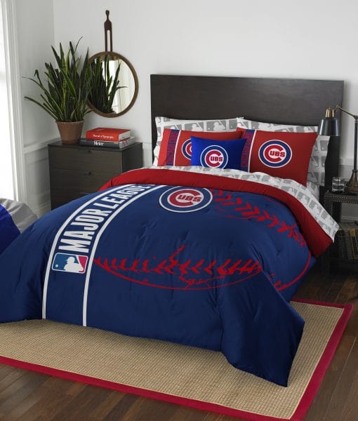 Chicago Cubs Bed In A Bag - Full Soft & Cozy - Detroit Game Gear