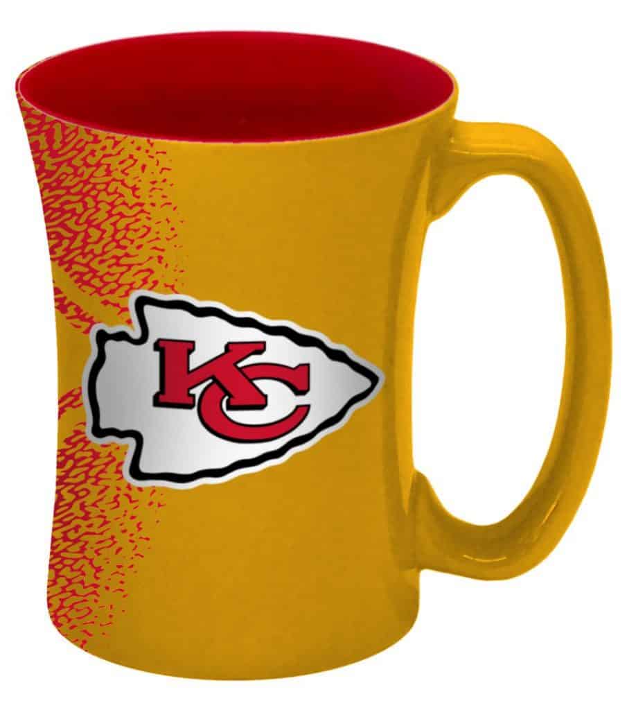 Kansas City Chiefs 14 oz Mocha Coffee Mug - Detroit Game Gear