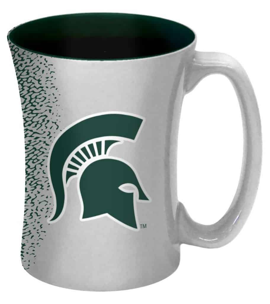 Michigan State Spartans 14 oz Mocha Coffee Mug - Detroit Game Gear