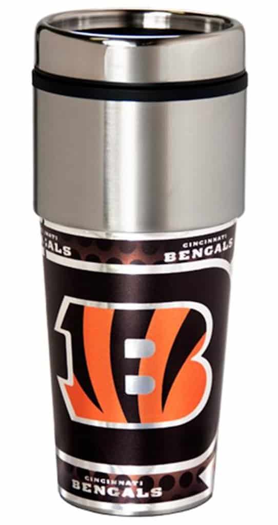 Cincinnati Bengals 16 ounce Travel Tumbler with Metallic Graphics ...