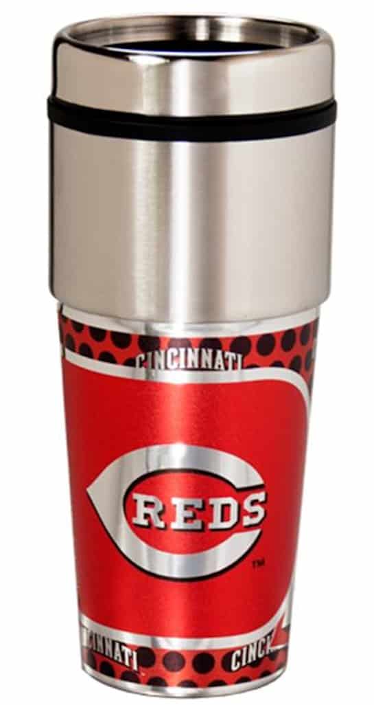Cincinnati Reds 16 ounce Travel Tumbler with Metallic Graphics ...