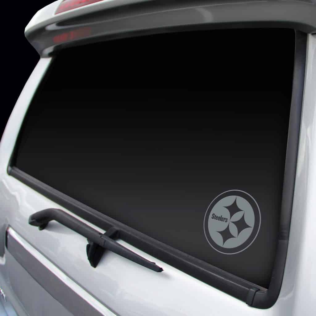 Pittsburgh Steelers Chrome Window Graphic Decal - Logo - Detroit Game Gear