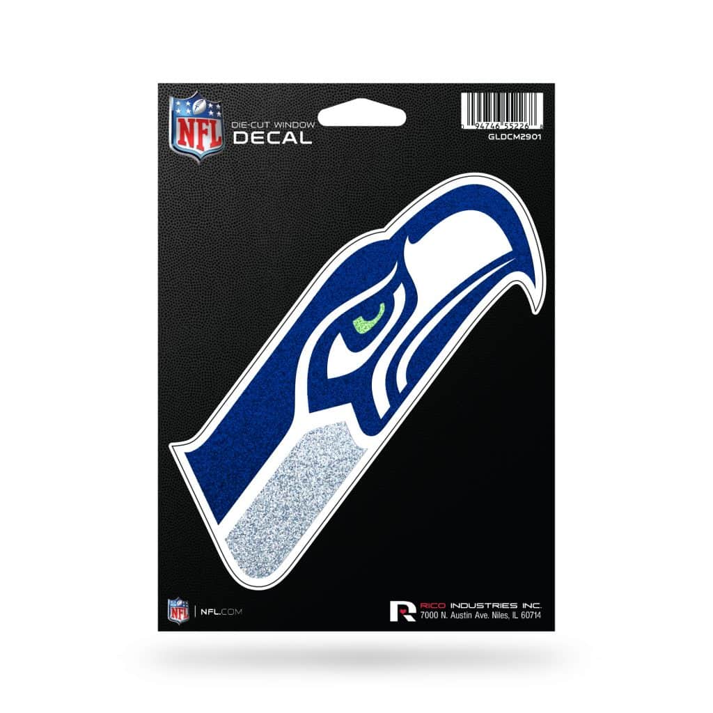 Seattle Seahawks Bling Die-Cut Decal - Detroit Game Gear