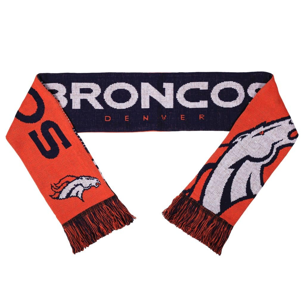 Denver Broncos Split Logo Reverse Scarf - Detroit Game Gear