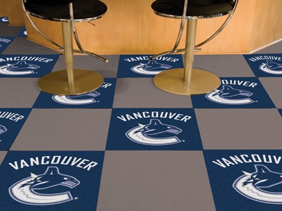 Vancouver Canucks Team Carpet Tiles - Detroit Game Gear