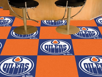 Edmonton Oilers Team Carpet Tiles - Detroit Game Gear