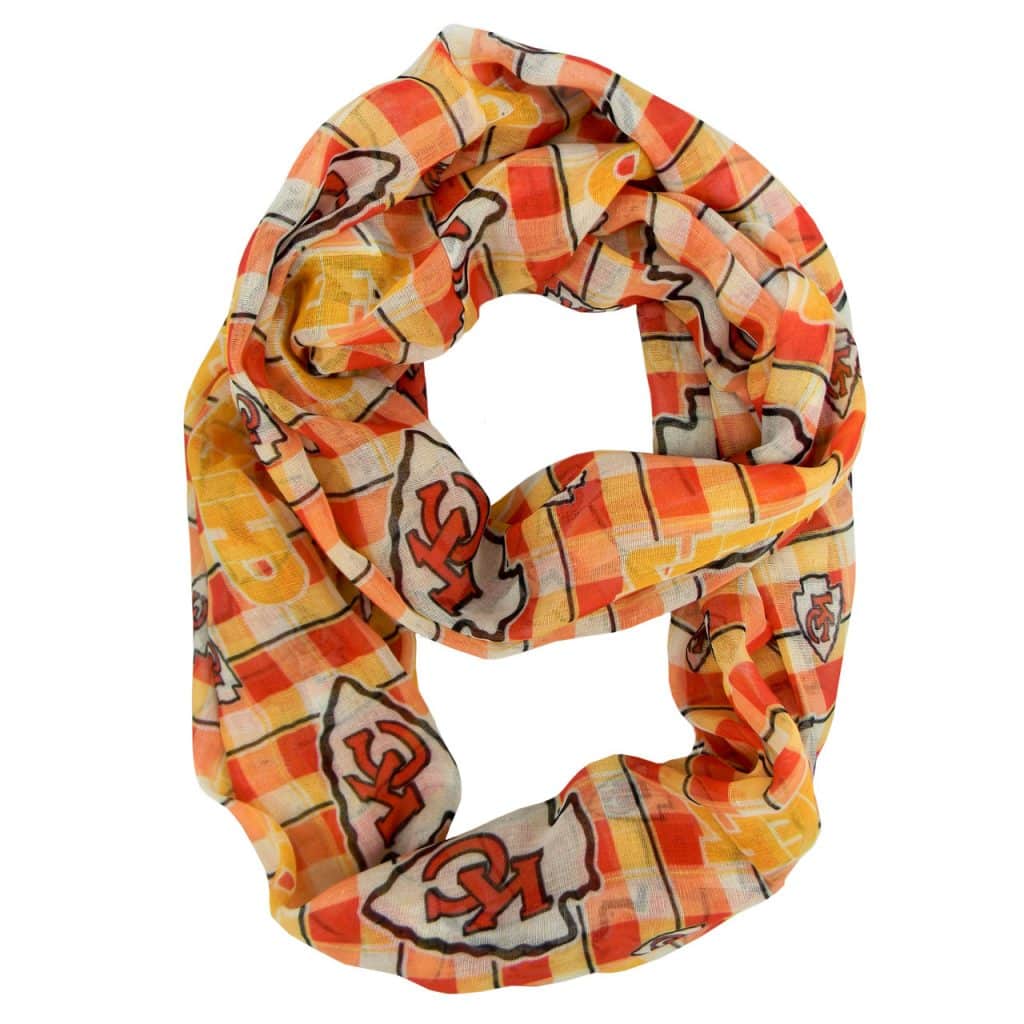 Kansas City Chiefs Infinity Scarf - Plaid - Detroit Game Gear