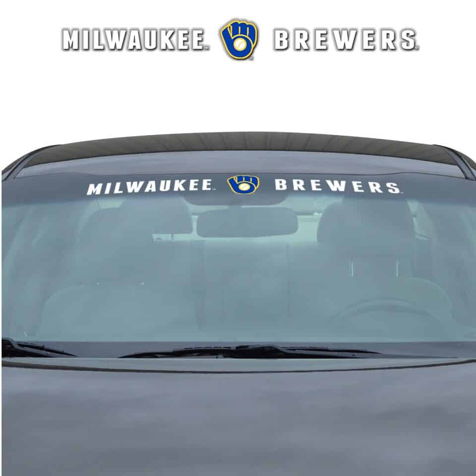 Milwaukee Brewers 35"x4" Windshield Decal - Detroit Game Gear