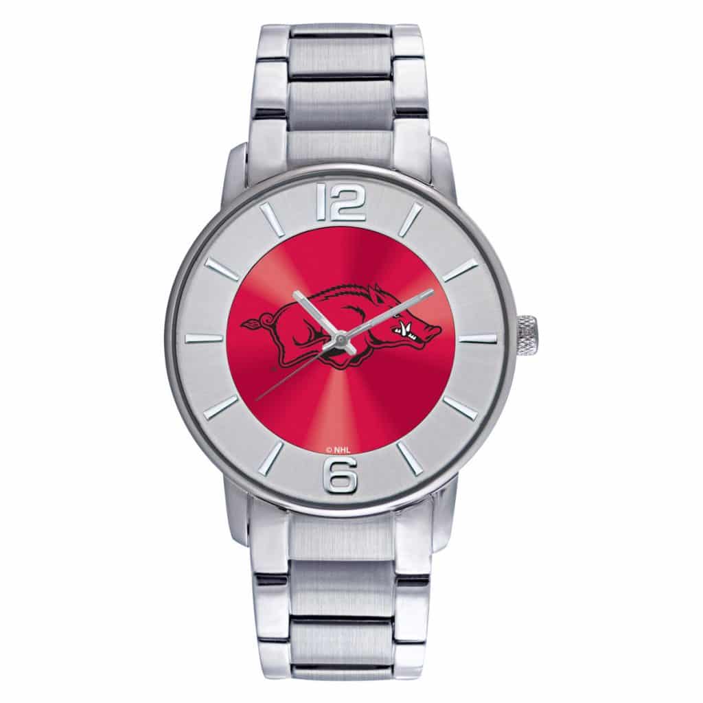 Arkansas Razorbacks Mens Quartz Analog All Pro Watch - Detroit Game Gear