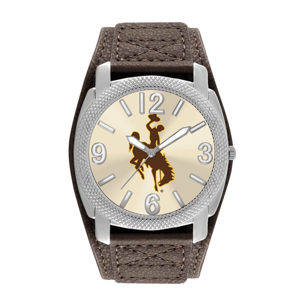 Wyoming Cowboys Mens Quartz Analog Defender Watch - Detroit Game Gear