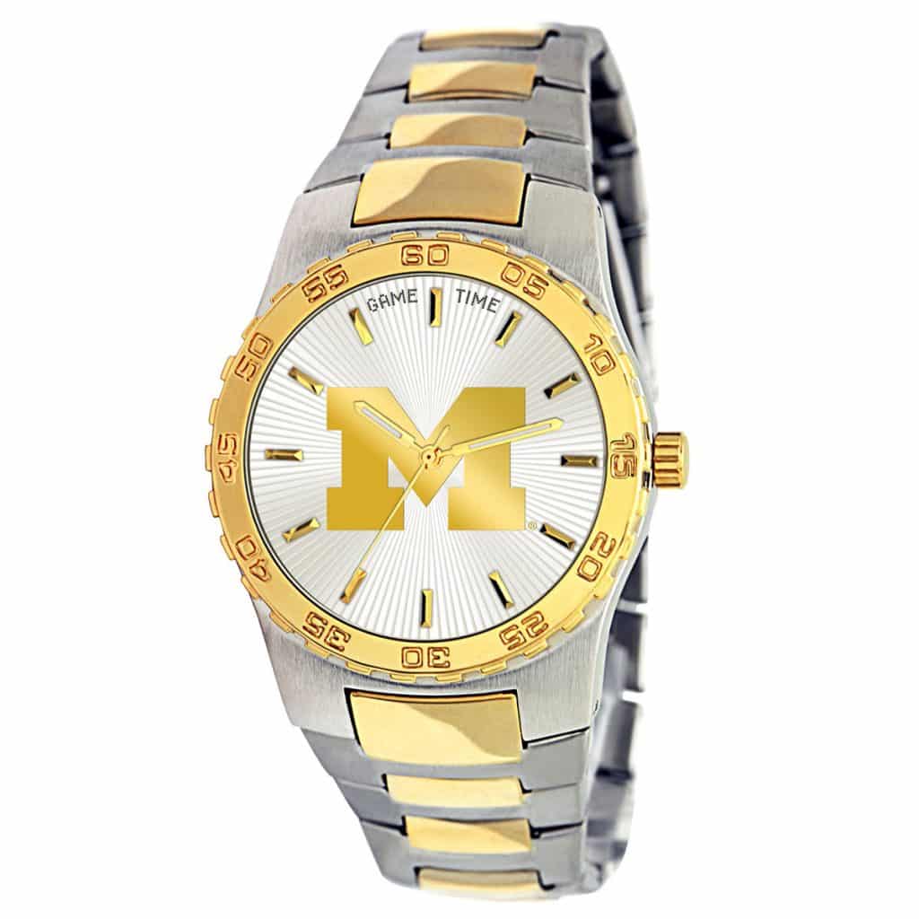 Michigan Wolverines Mens Quartz Analog Executive Watch - Detroit Game Gear