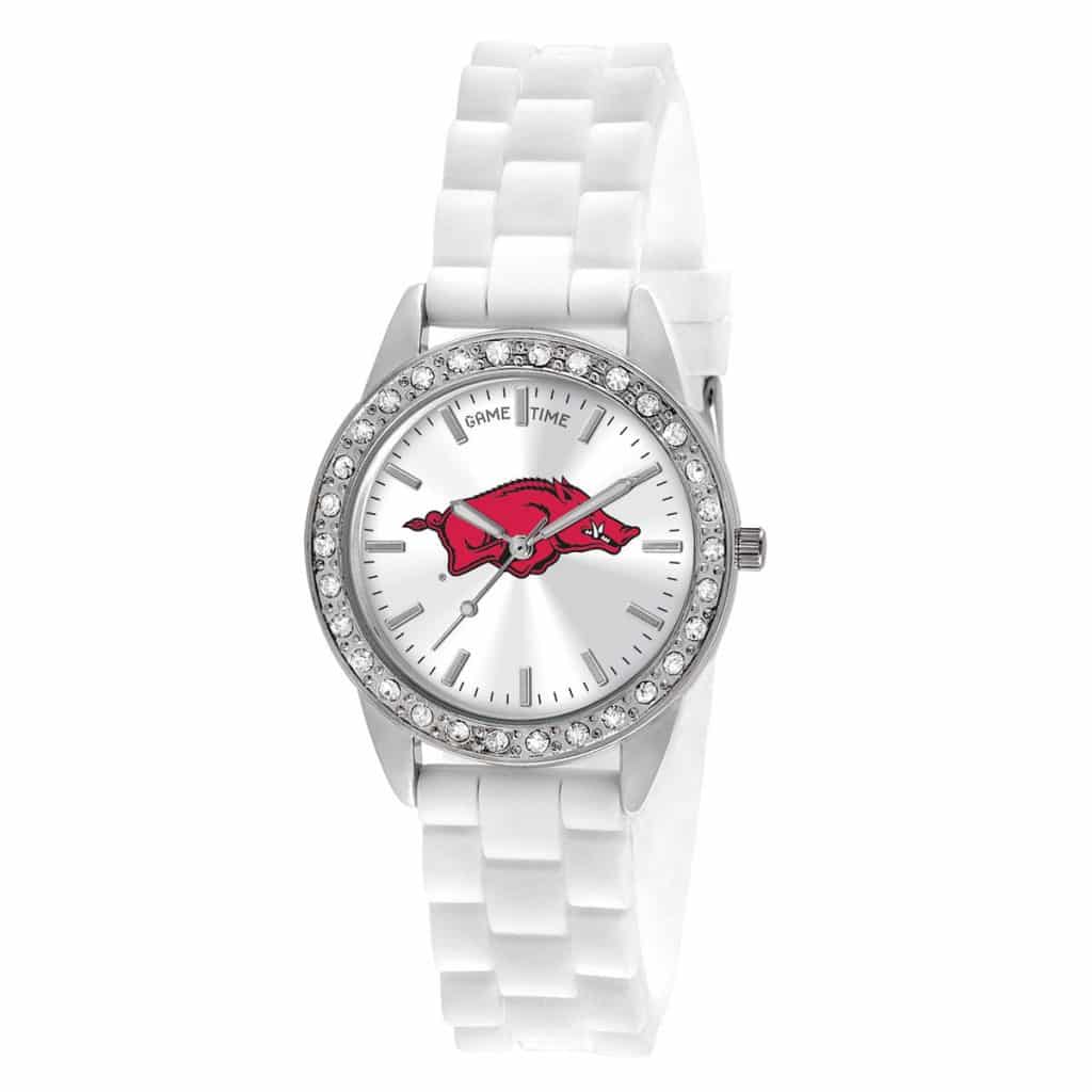 Arkansas Razorbacks Ladies Quartz Analog Frost Watch - Detroit Game Gear
