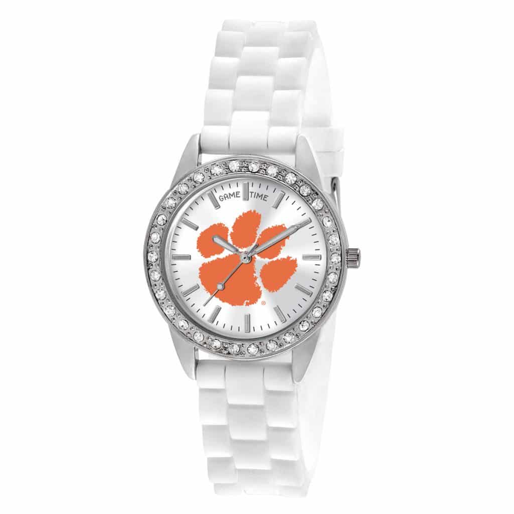 Clemson Tigers Ladies Quartz Analog Frost Watch - Detroit Game Gear