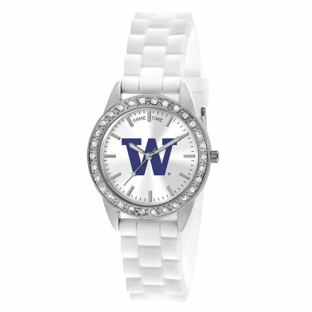 Washington Huskies Ladies Quartz Analog Frost Watch - Detroit Game Gear