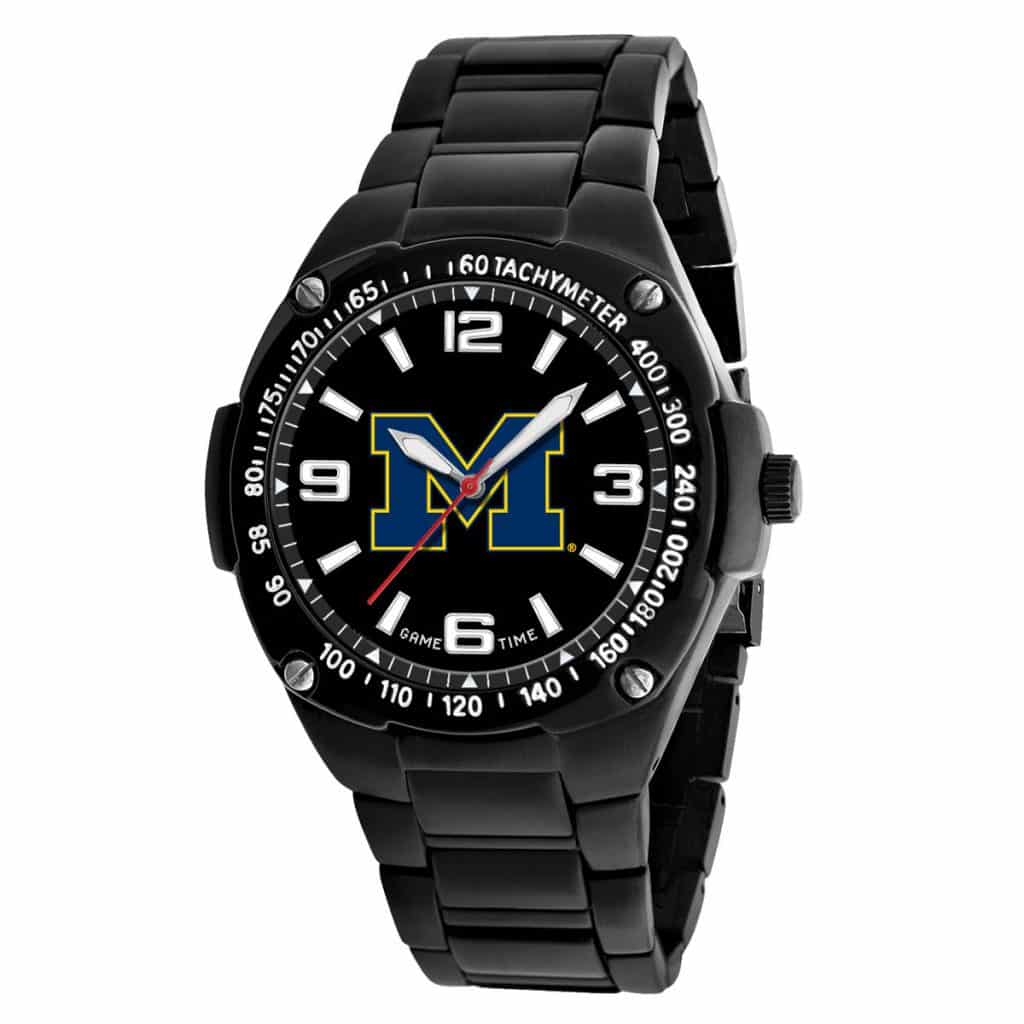Michigan Wolverines Mens Quartz Analog Gladiator Watch - Detroit Game Gear