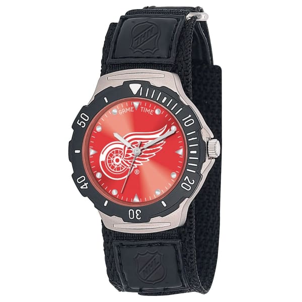 Detroit Red Wings Mens Quartz Analog Agent Velcro Watch - Detroit Game Gear