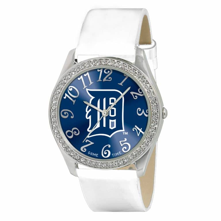 Detroit Tigers Ladies Quartz Analog Glitz Watch - Detroit Game Gear