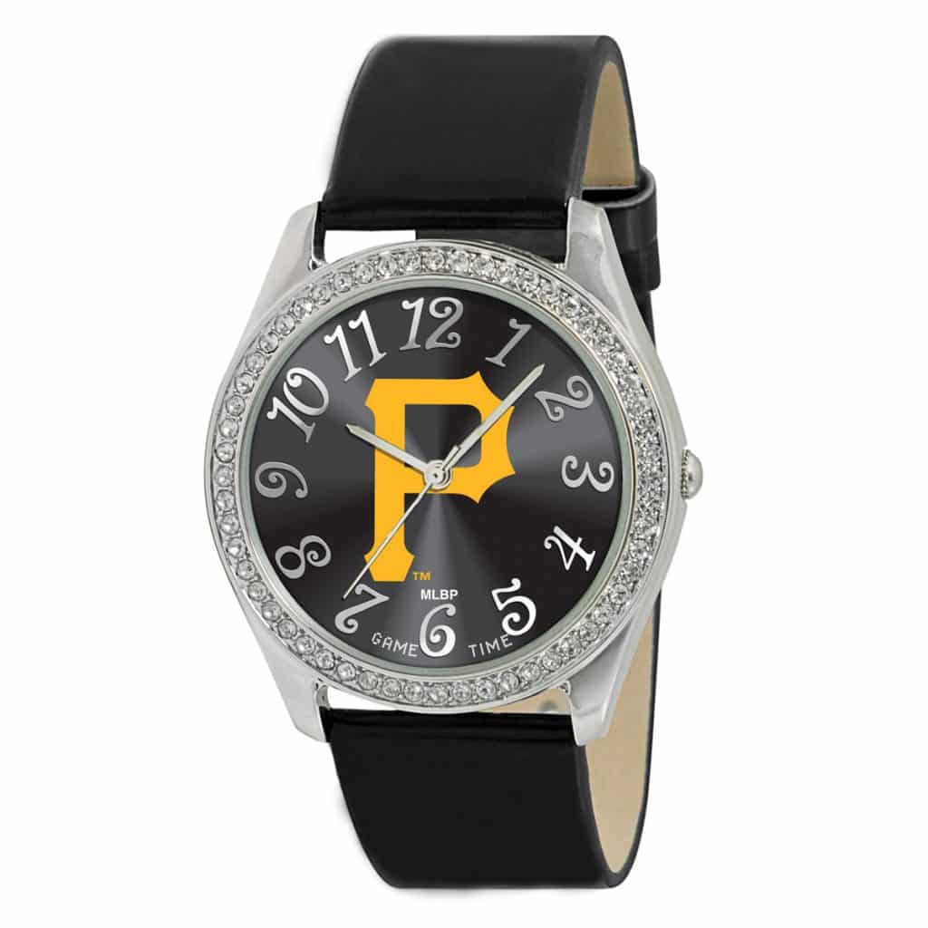 Pittsburgh Pirates P Logo Ladies Quartz Analog Glitz Watch - Detroit ...