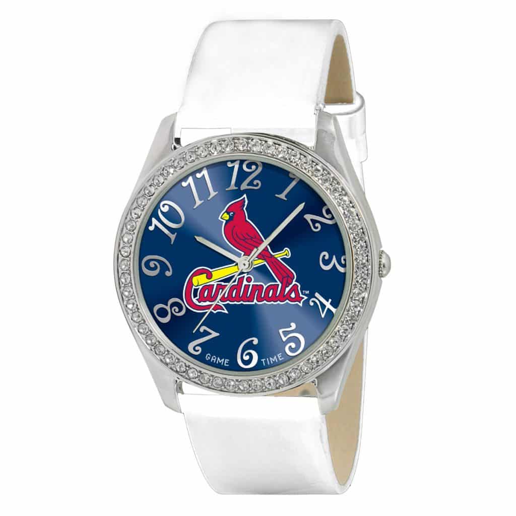 St. Louis Cardinals Ladies Quartz Analog Glitz Watch - Detroit Game Gear