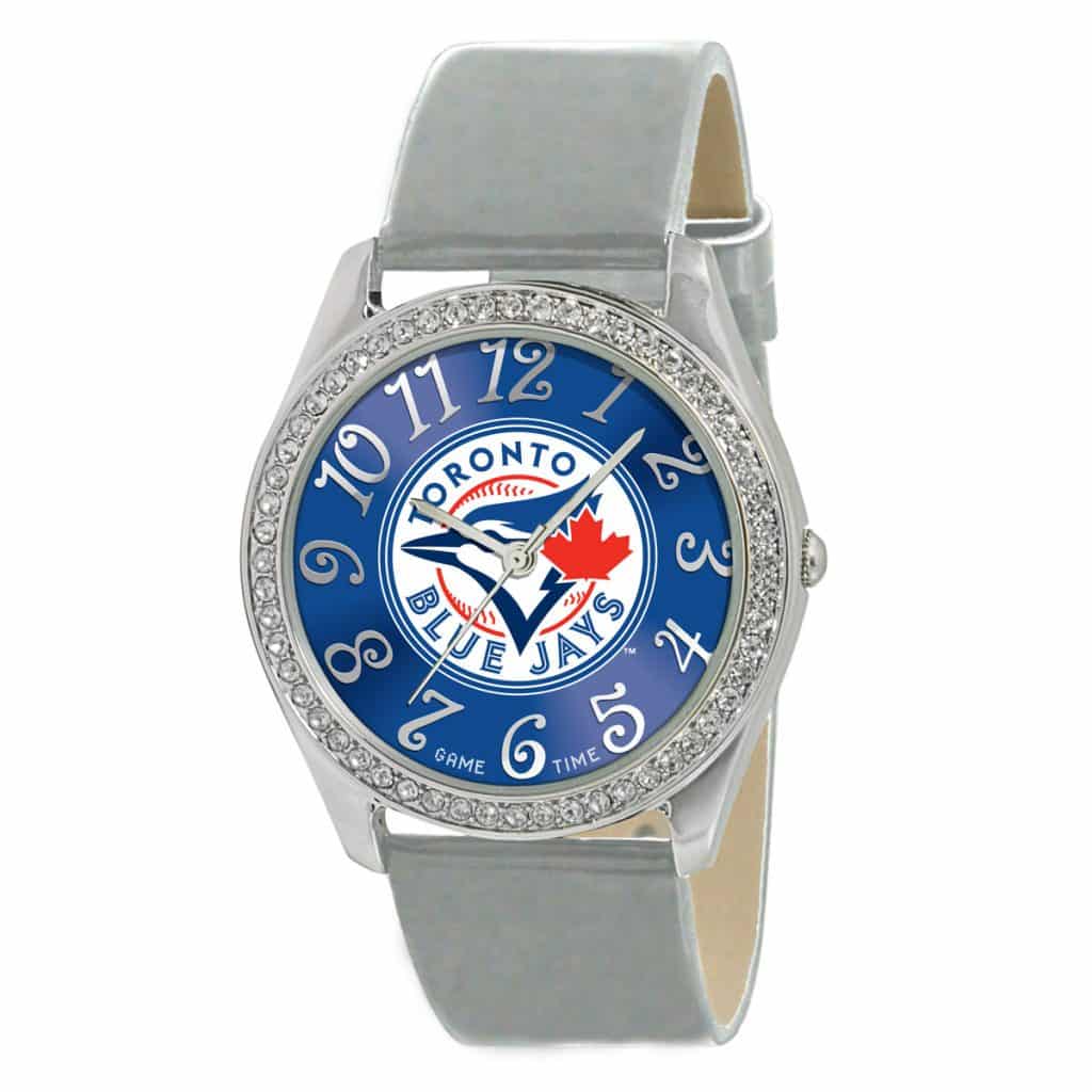 Toronto Blue Jays Ladies Quartz Analog Glitz Watch - Detroit Game Gear