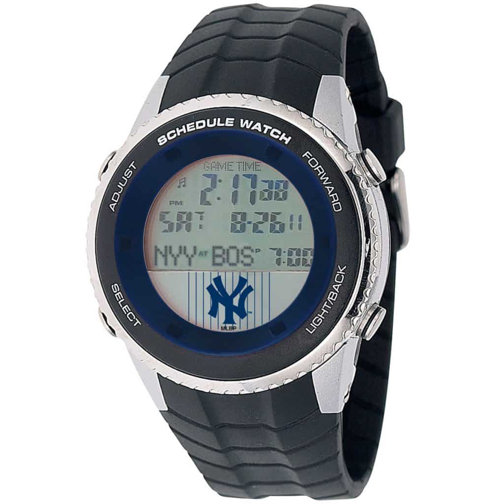 New York Yankees Pinstripe Mens LCD Schedule Watch - Detroit Game Gear