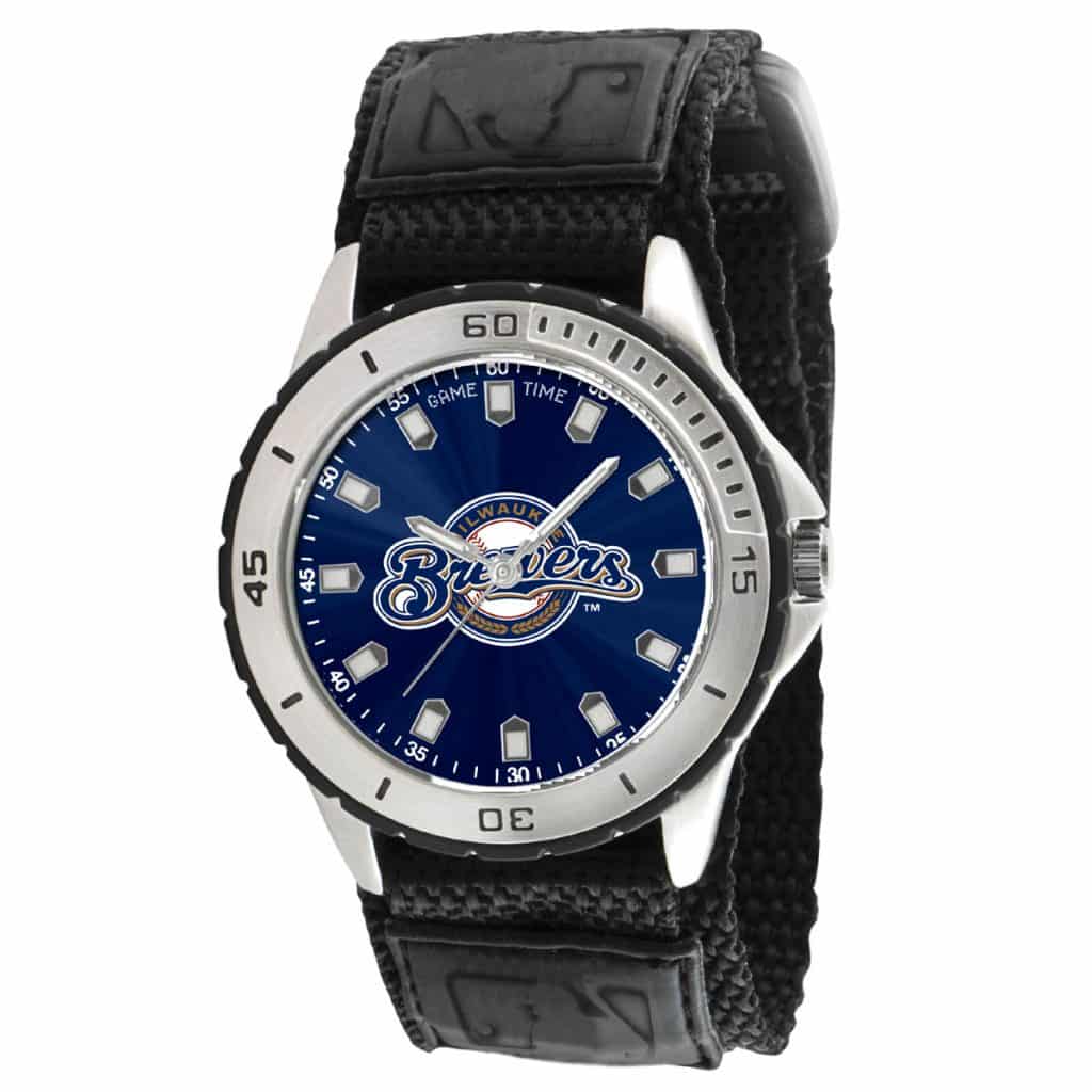 Milwaukee Brewers Mens Quartz Analog Veteran Watch - Detroit Game Gear