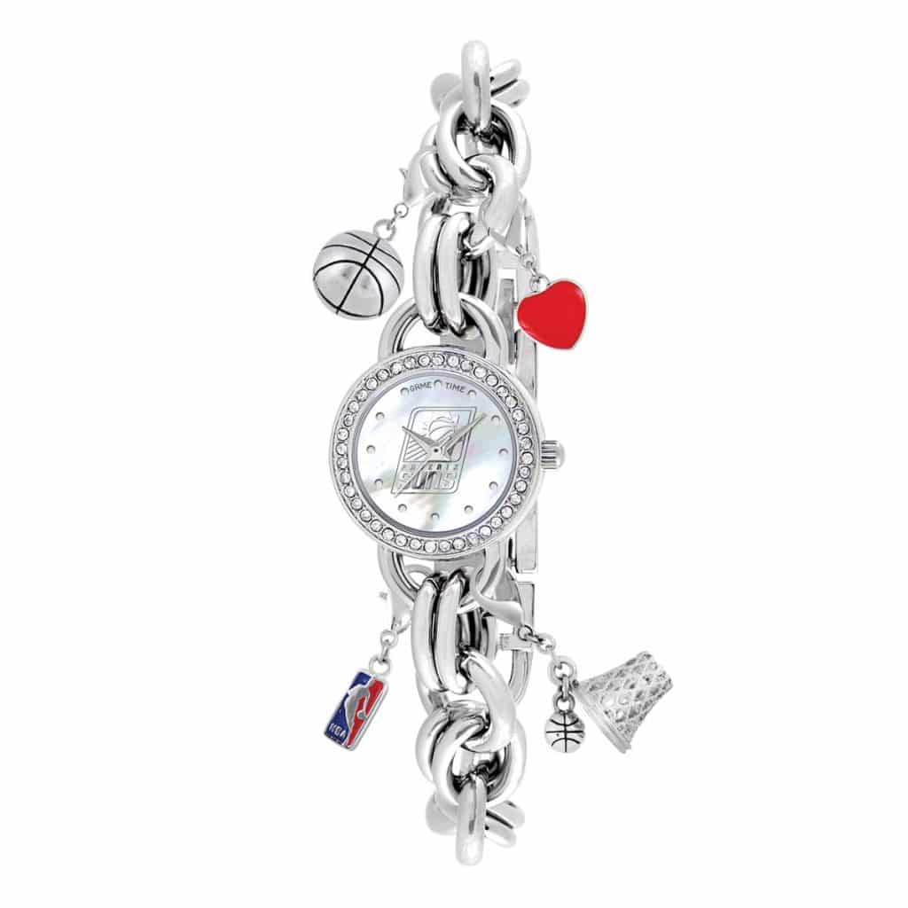 Phoenix Suns Ladies Quartz Analog Charm Watch - Detroit Game Gear