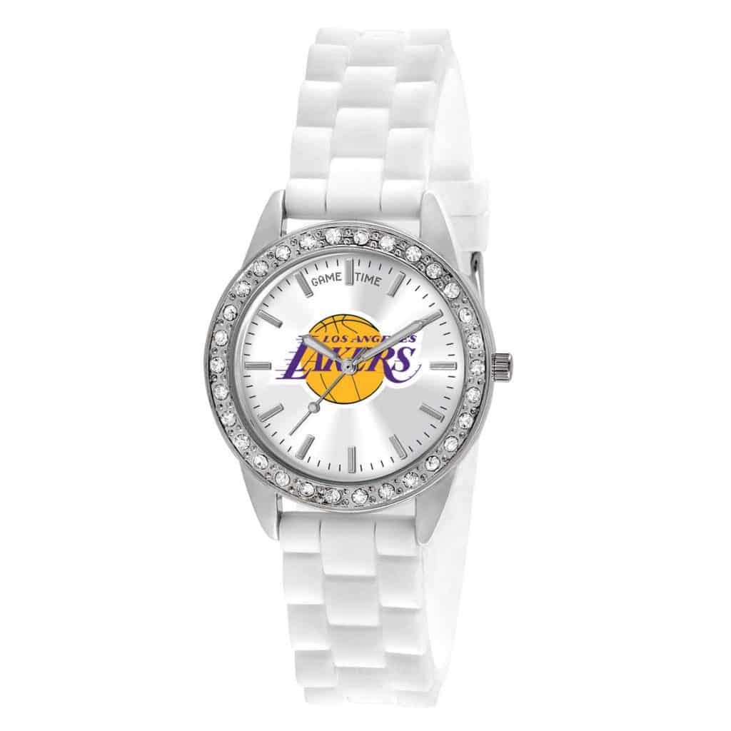 Los Angeles Lakers Ladies Quartz Analog Frost Watch - Detroit Game Gear