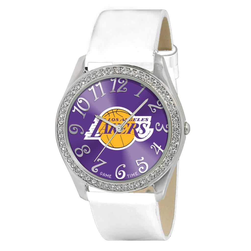 Los Angeles Lakers Ladies Quartz Analog Glitz Watch - Detroit Game Gear