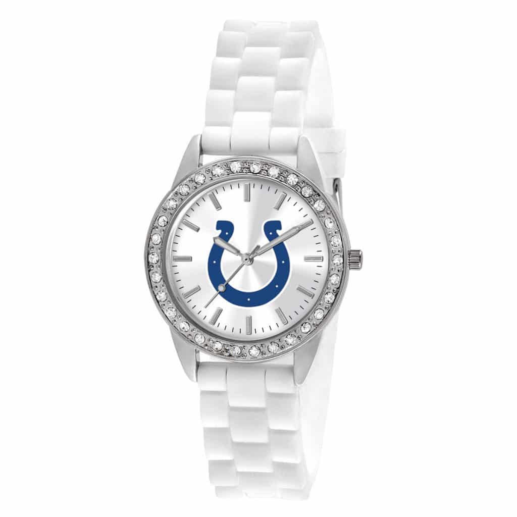 Indianapolis Colts Ladies Quartz Analog Frost Watch - Detroit Game Gear