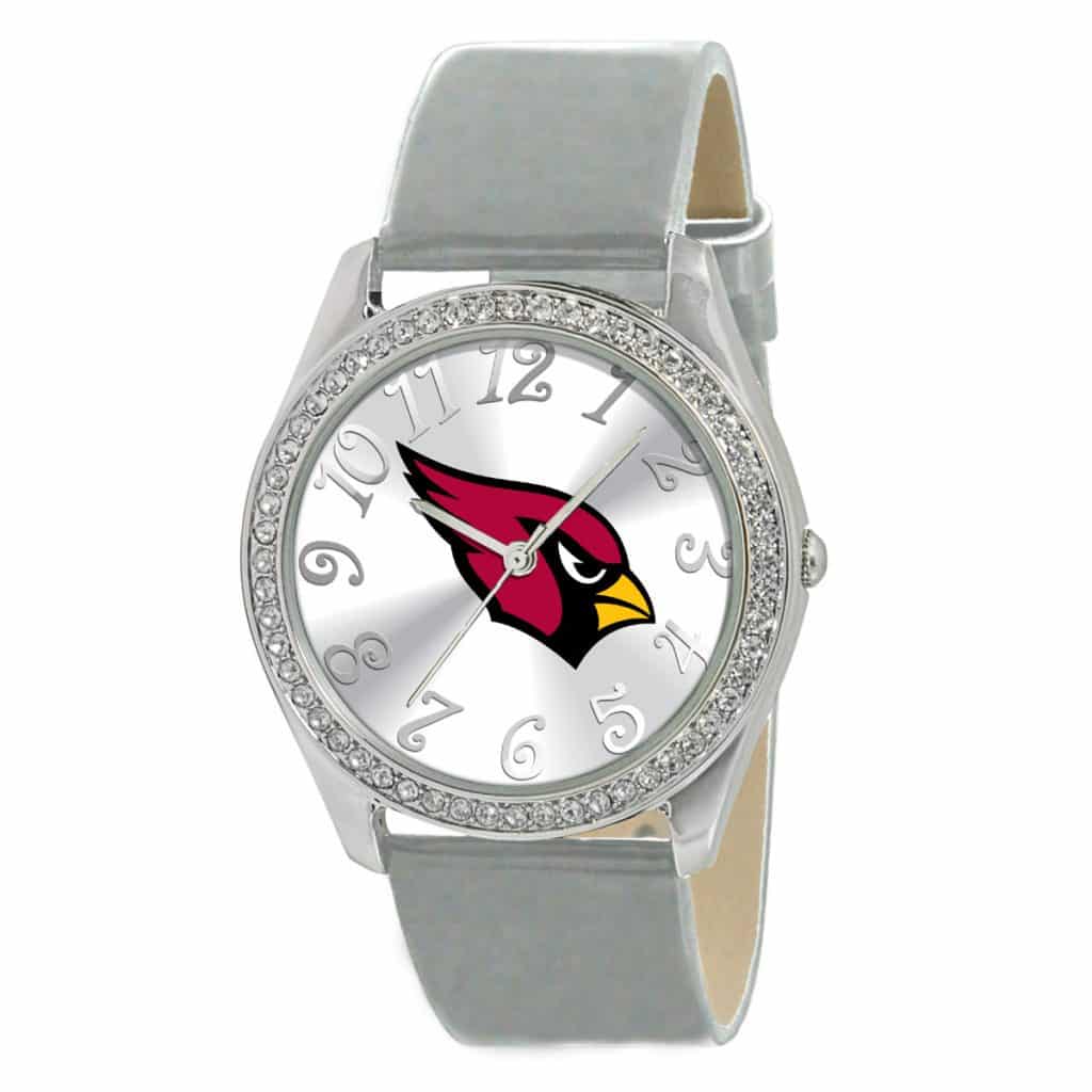 Arizona Cardinals Ladies Quartz Analog Glitz Watch - Detroit Game Gear