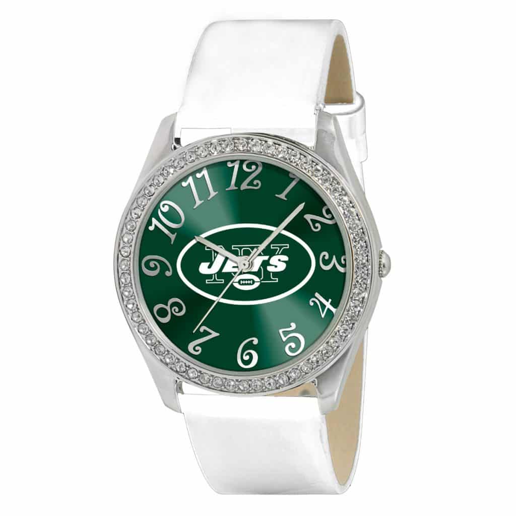 New York Jets Ladies Quartz Analog Glitz Watch - Detroit Game Gear